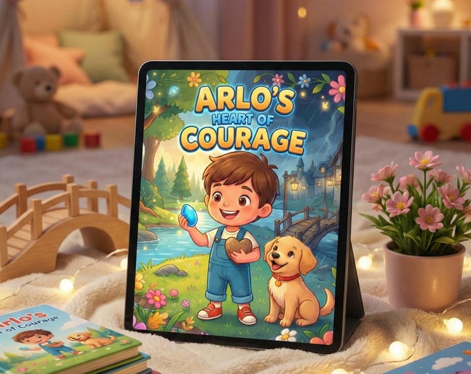 Kids Digital Story Book - Arlo's Heart of Courage - Etsy