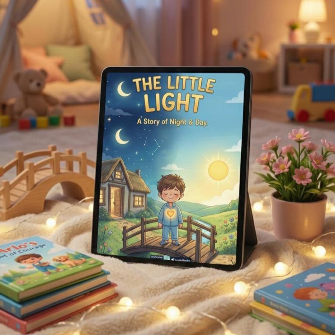 Kids Digital Story Book - the Little Light, Story of Night and Day - Etsy