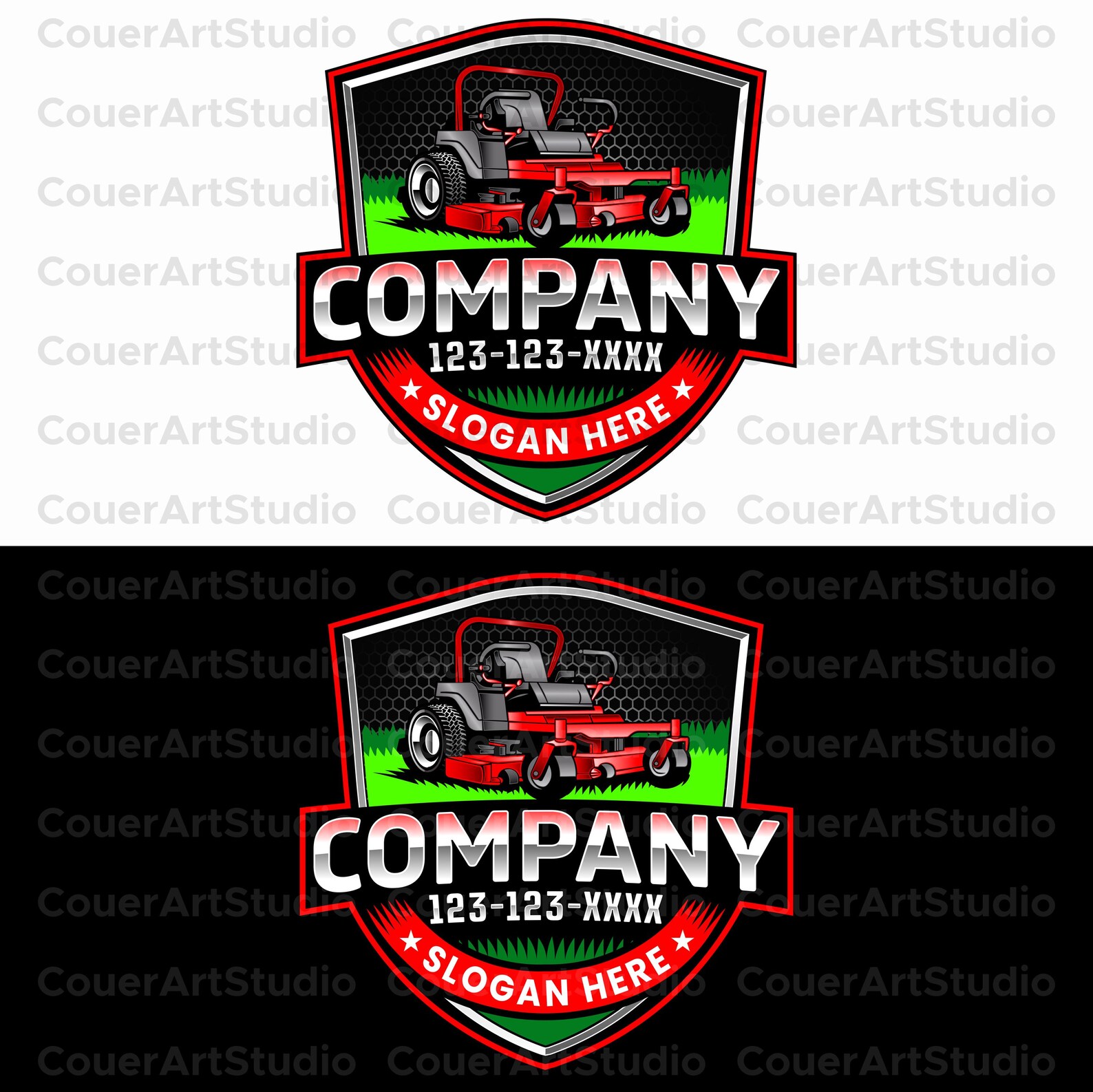 Zero Turn Mower Lawn Care Logo, Landscaping Logo, Lawn Maintenance Logo ...