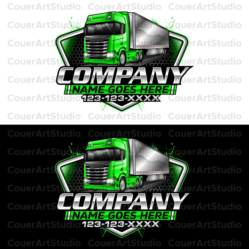 Box Truck Logo, Semi Truck Logo, 18 Wheeler Logo, Logistics Logo ...