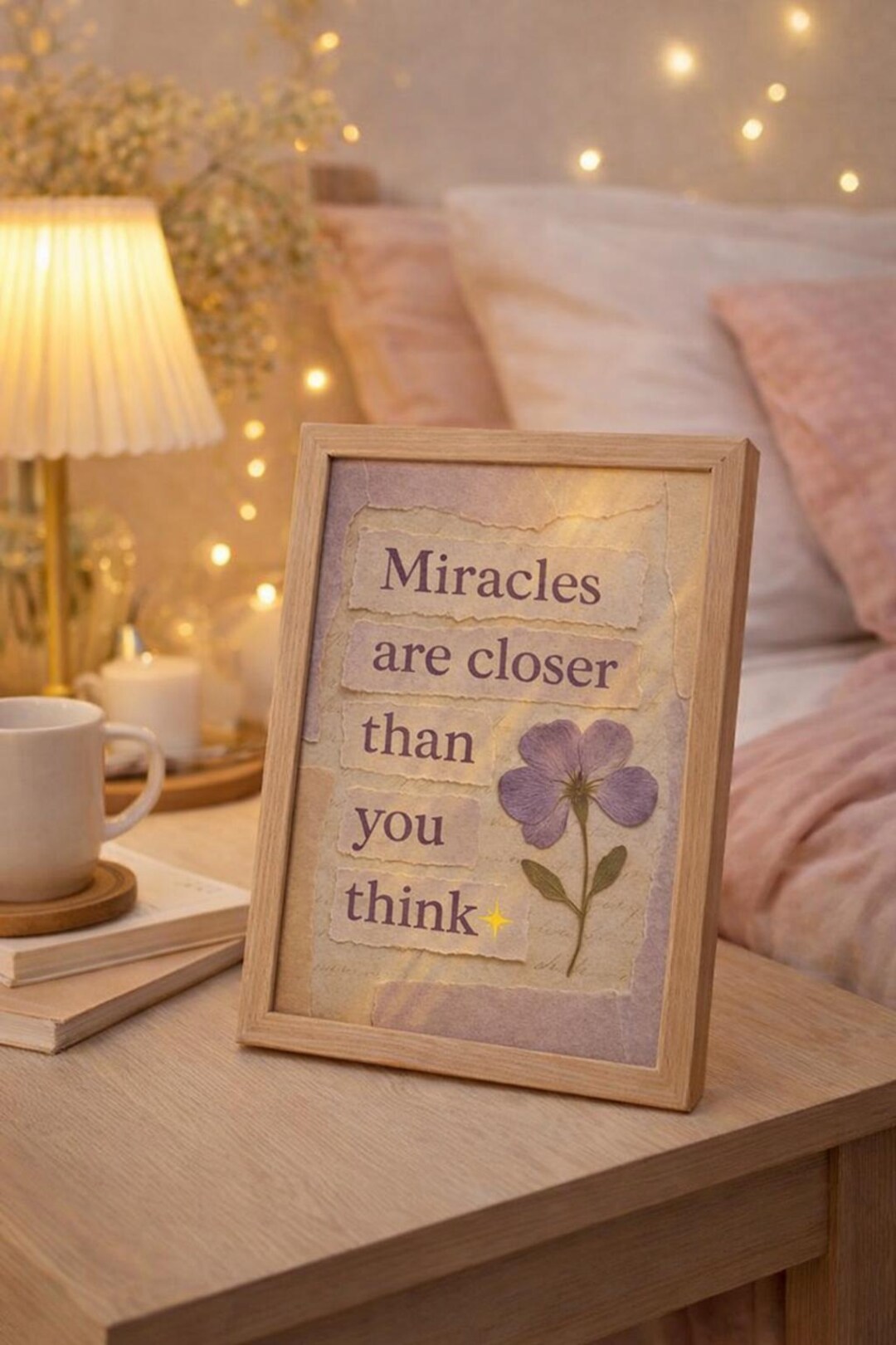 Inspirational Quote Wall Art | Miracles Affirmation Print (digital ...