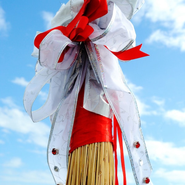 Rhinestone Wedding Broom - Etsy