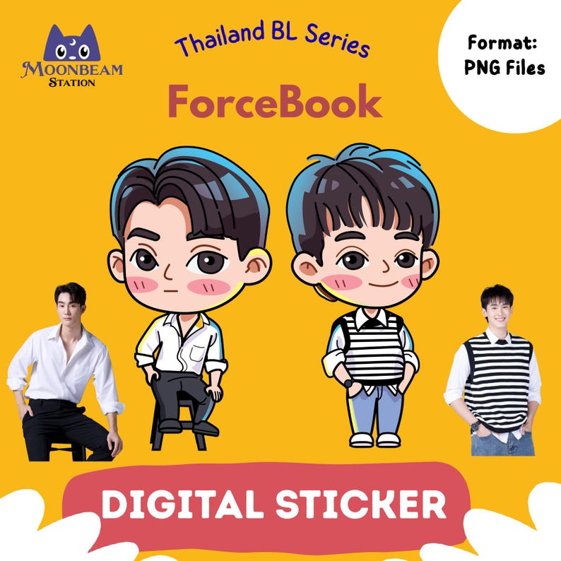 Forcebook Melody of Secrets Digital Stickers | Thai GMMTV BL Series ...