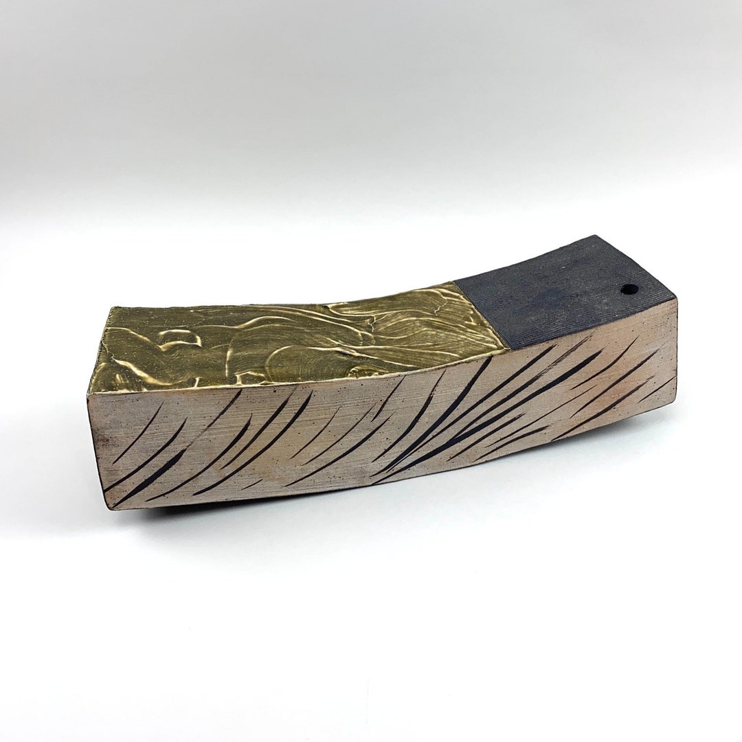 Aaron Ashcroft Sculptural Ikebana Vase 16" Long Utah Artist - Etsy