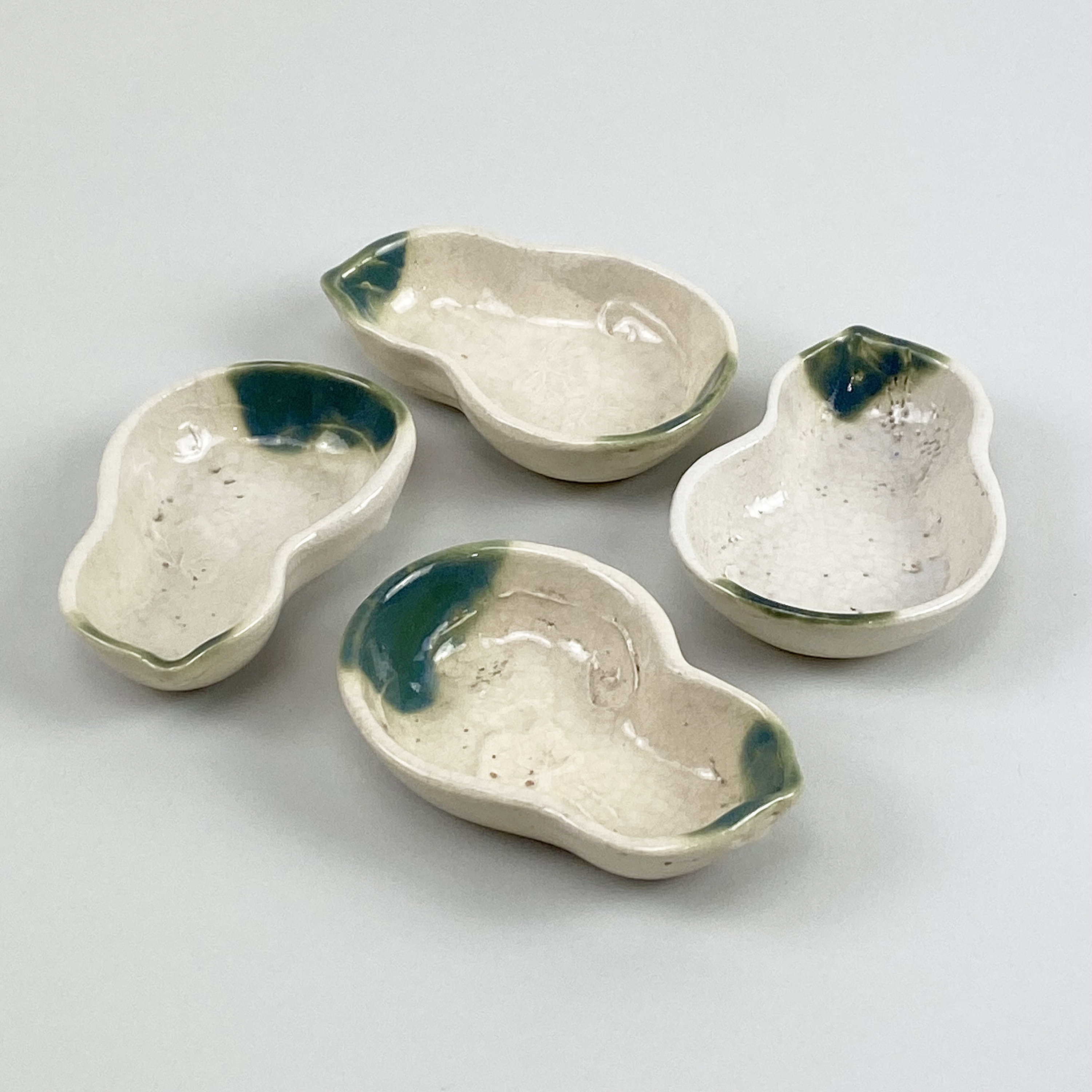 Oribe Ware Tray Set Four Pieces Japan 20th Century - Etsy