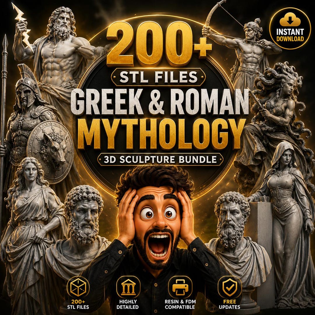 200 Greek & Roman Mythology STL Files Bundle - Etsy Australia