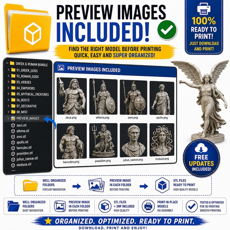 200 Greek & Roman Mythology STL Files Bundle - Etsy Australia