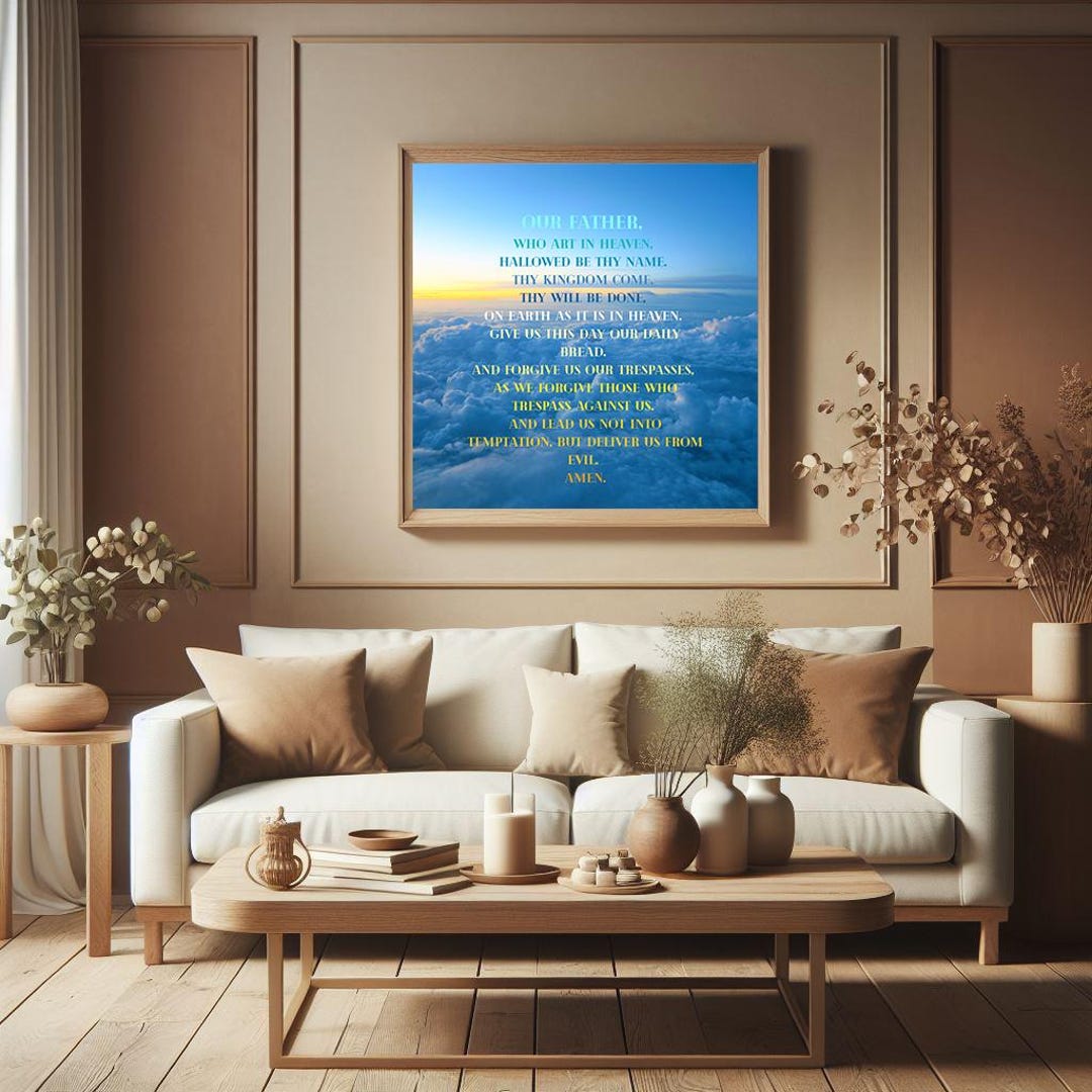 Our Father Wall Art Sky - Etsy