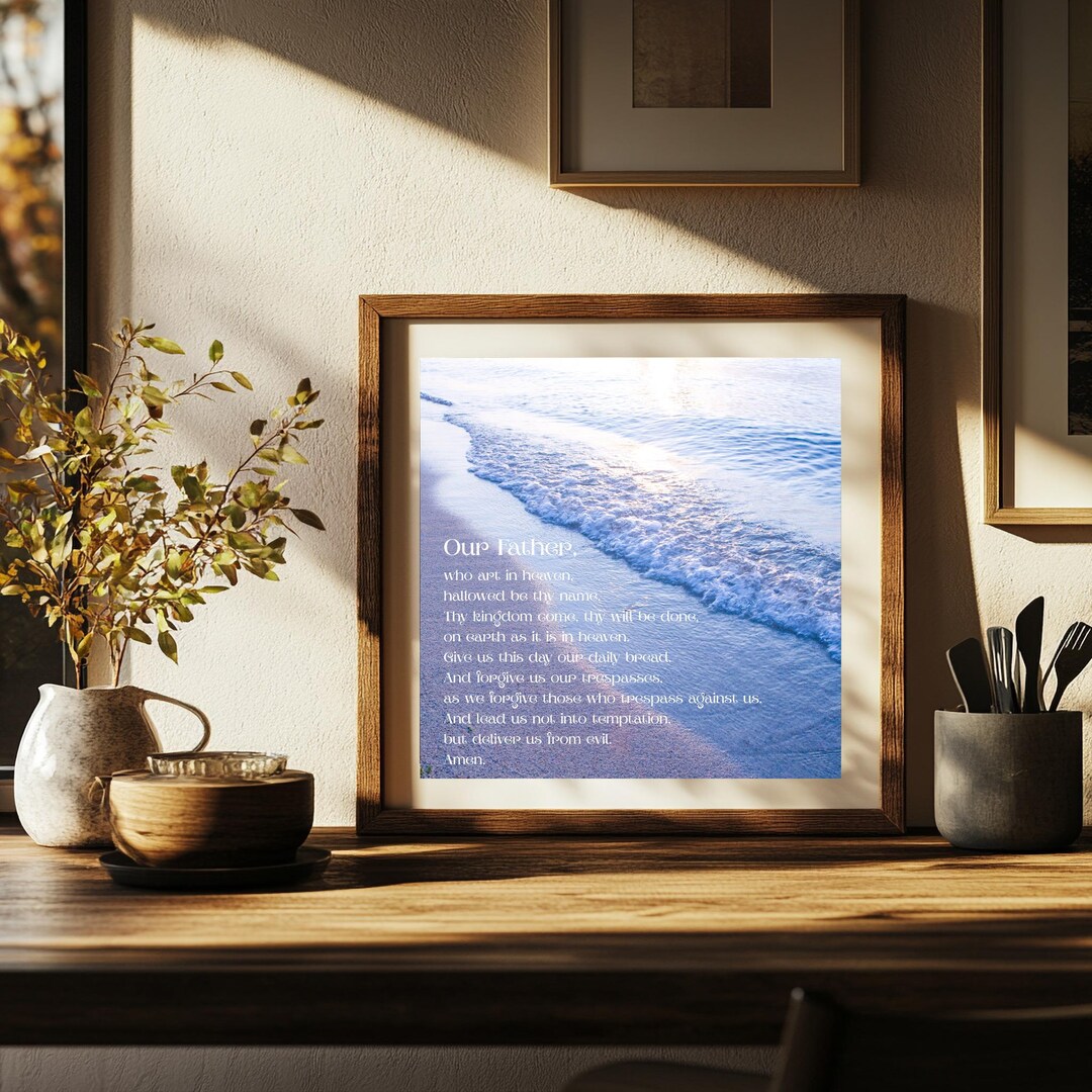 Our Father Wall Art Sea - Etsy