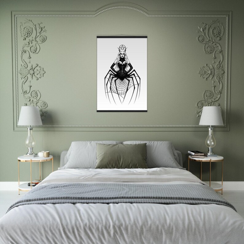 Gothic Spider Woman Poster With Hanger – Noctis Arachna Dark Fantasy ...