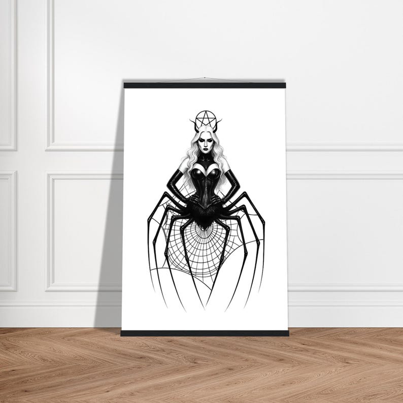 Gothic Spider Woman Poster With Hanger – Noctis Arachna Dark Fantasy ...
