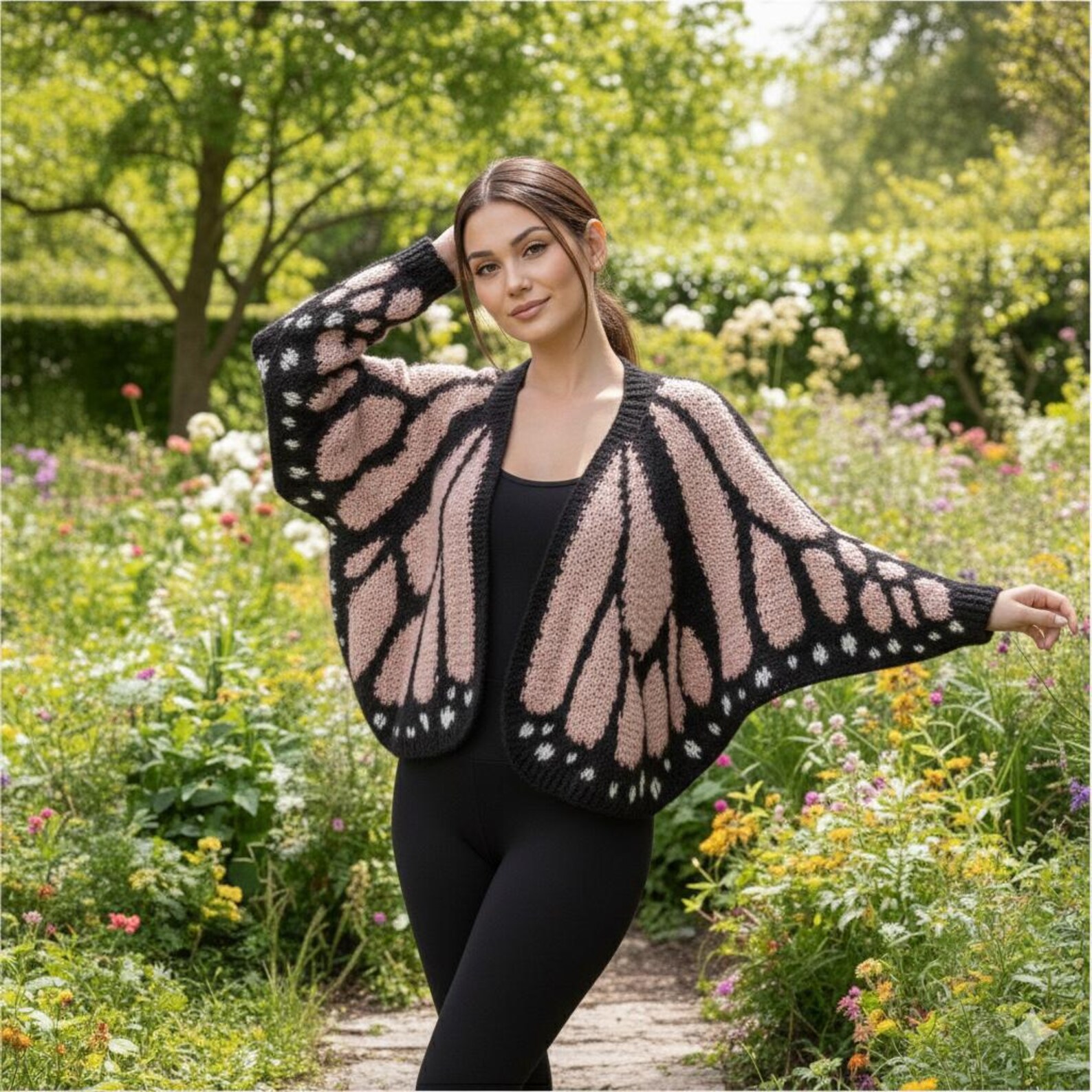 Monarch Butterfly Crochet Pattern PDF Oversized Winged Sweater Crochet ...