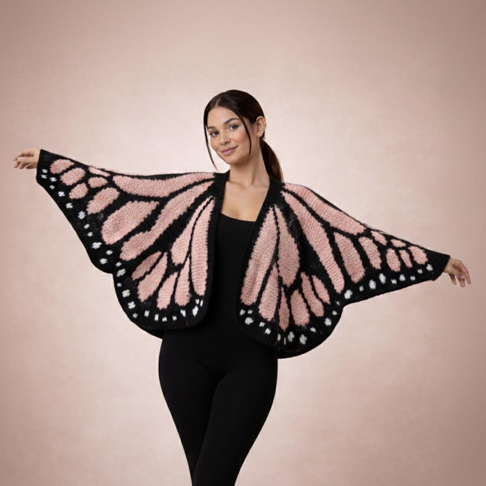 Monarch Butterfly Crochet Pattern PDF Oversized Winged Sweater Crochet ...