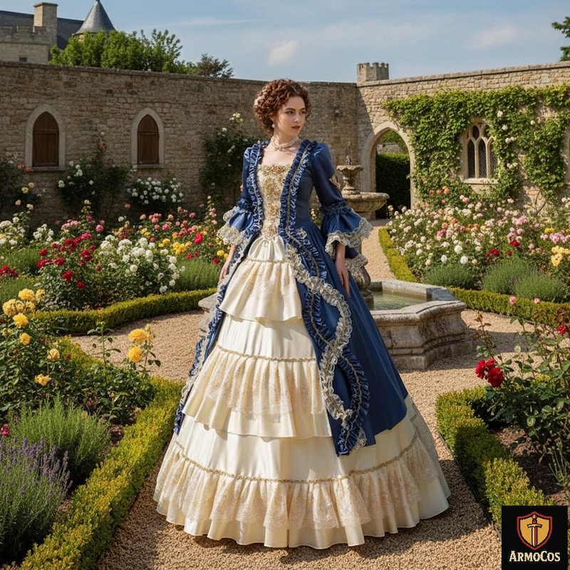 Royal Blue Period Costume - Etsy UK
