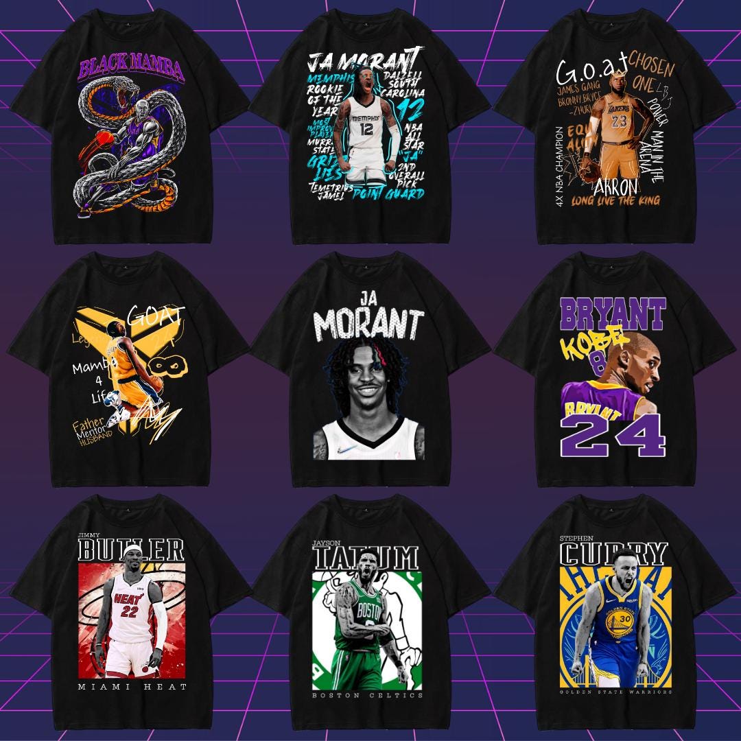 100 Exclusive Nba Pack, Png, DTF, Hoodie, Jordan, T Shirt, Digital ...