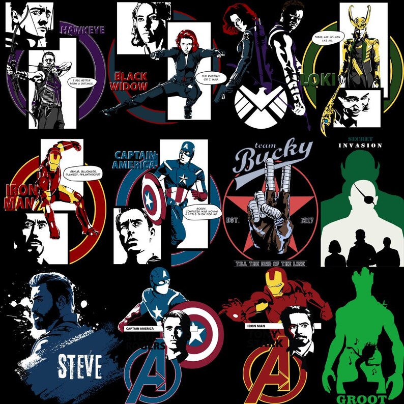 100 Marvel Design Vol 1, Doom, PNG, DTF, T-shirt, Vector, Digital ...