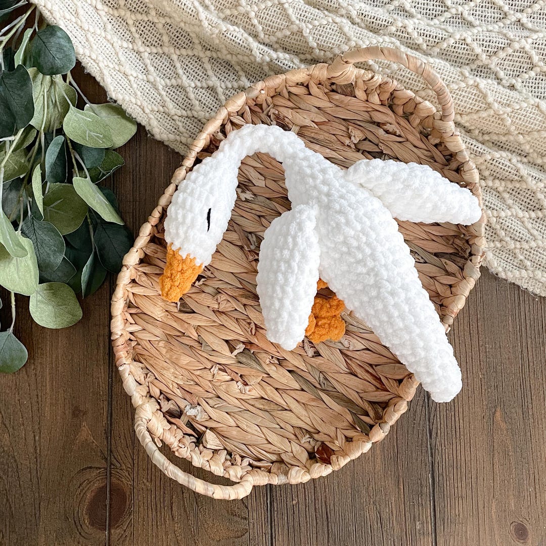 Handmade Sally the Sleepy Goose | Bedtime Plushie | Newborn Stuffie ...