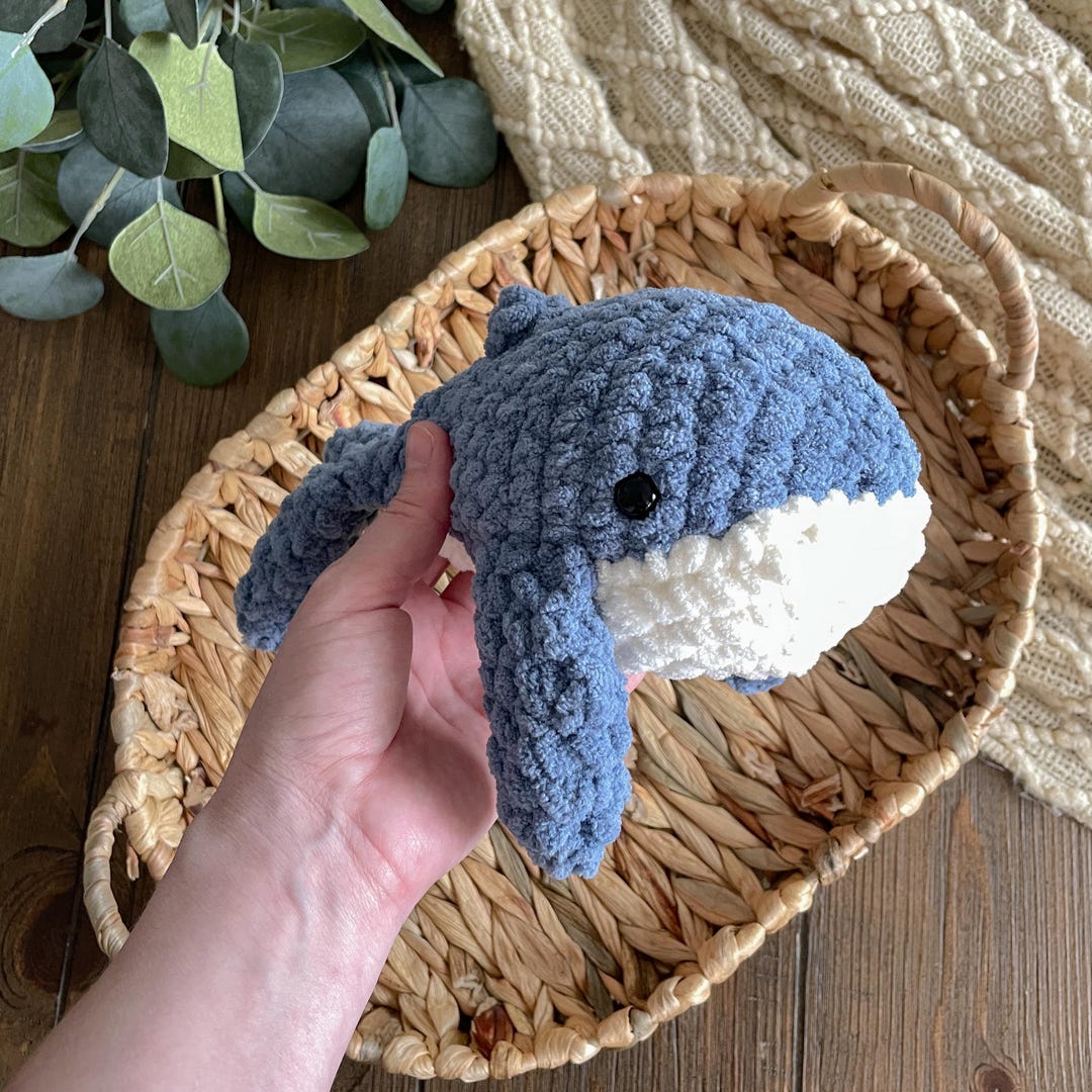 Handmade Crochet Whale | Blue Whale | Sea Animal Stuffie | Nursery ...