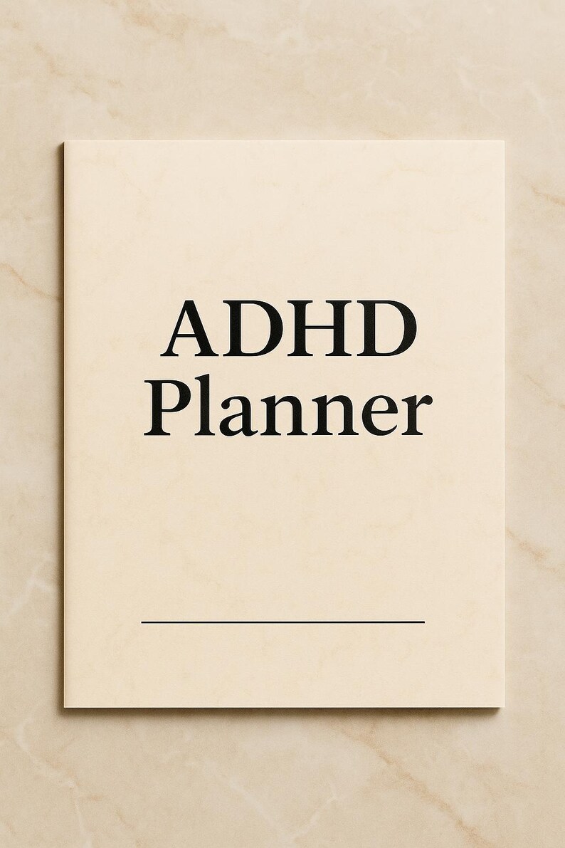 ADHD Planner Printable: Minimalist Daily, Weekly, Monthly Organizer (A4 ...