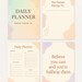 Pastel Daily Planner Printable: Undated A4 PDF With Decorative Design ...