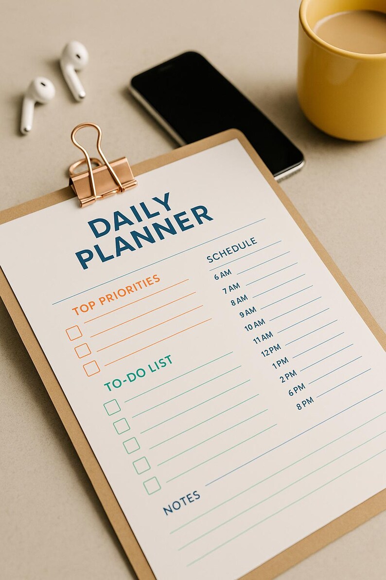 Student Study Planner Printable PDF | Daily, Weekly and Monthly Layouts ...