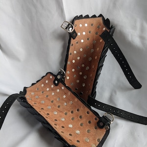 Dragon Scale Bracers Fantasy Leather Armor Cosplay Larp Sca Garb ...