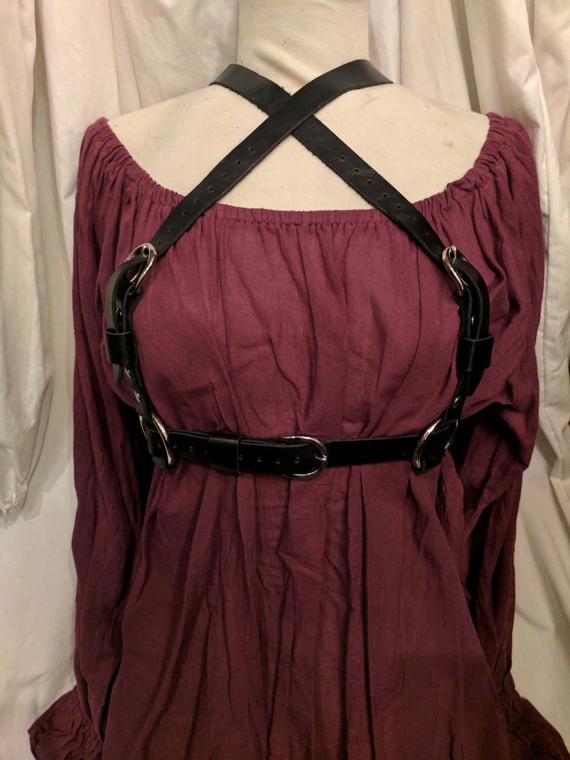 Leather Harness Belt - Etsy