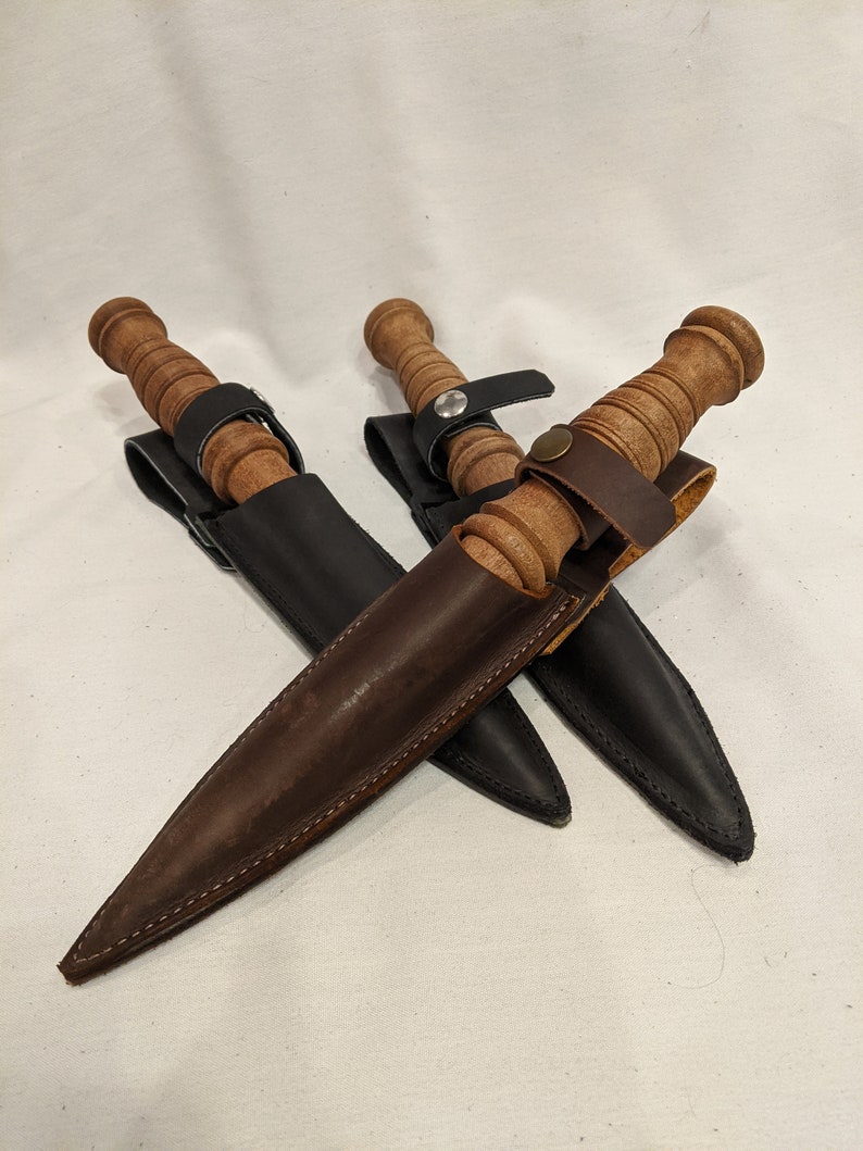 Vampire Stake W/leather Holster Wood Cosplay Hunter Monster - Etsy