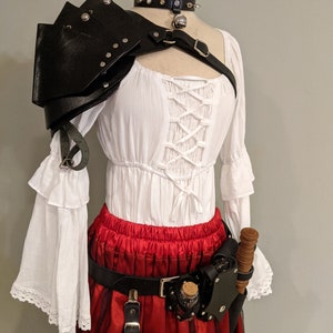 Road Warrior Pauldron Leather Battle Shoulder Armor LARP SCA ...