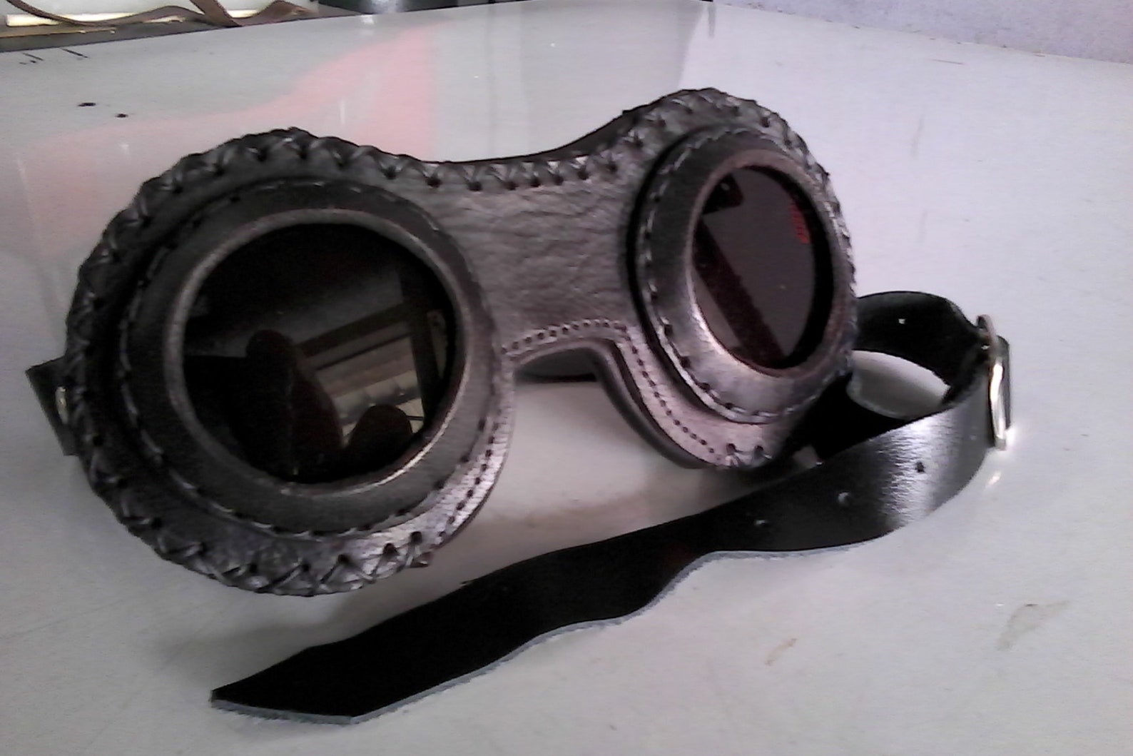 Leather Engineer Goggles fits Over Glasses - Etsy
