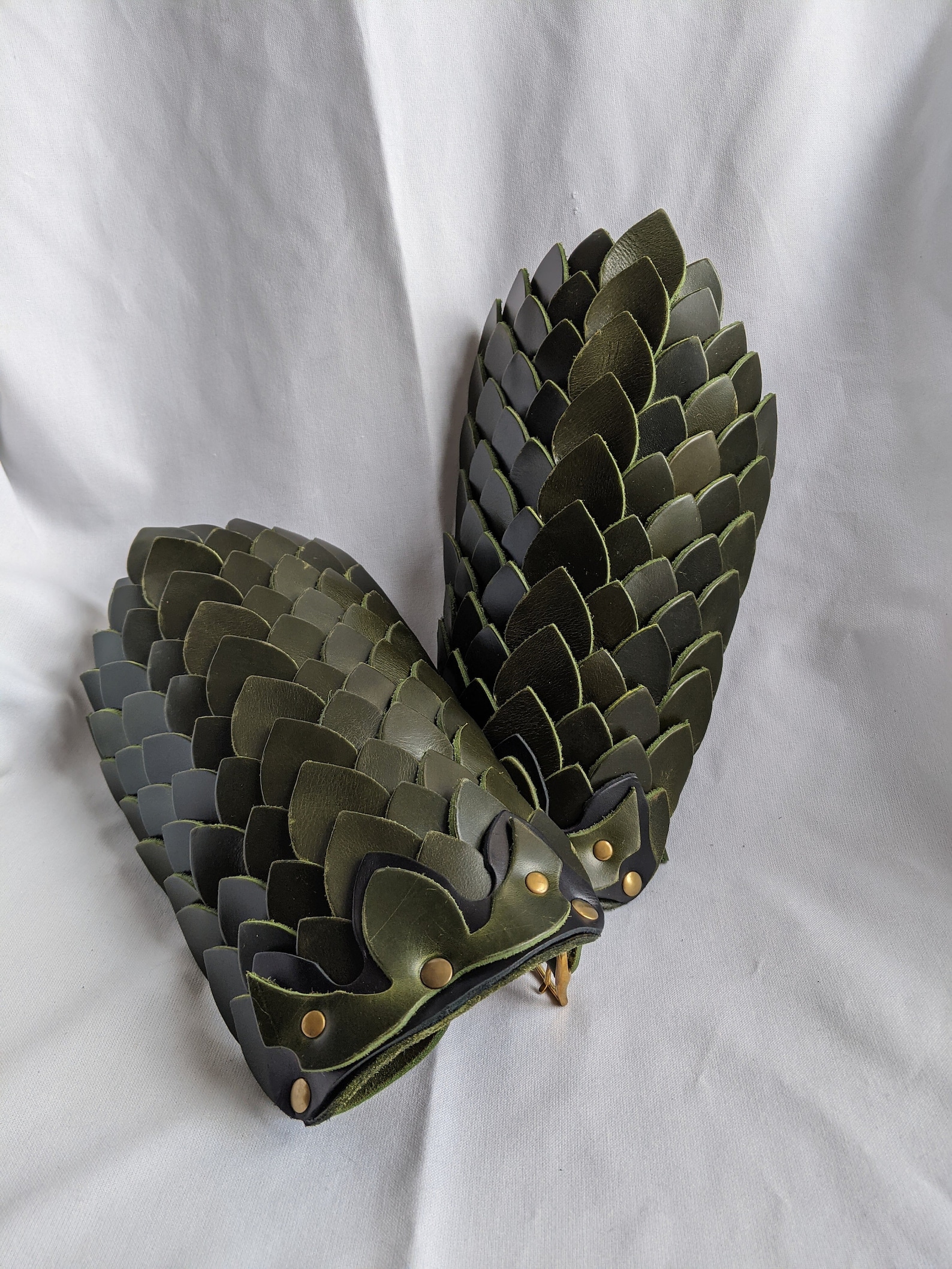 Dragon Scale Bracers Fantasy Leather Armor Cosplay Larp Sca | Etsy