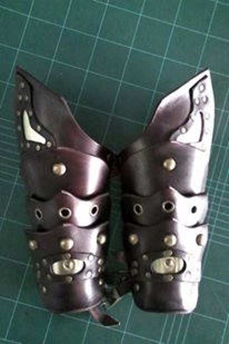 Fancy Leather Battle Bracer - Etsy