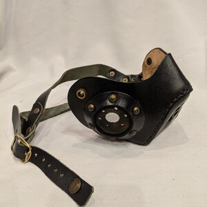 Leather Diesel Face Mask Cosplay Anime Larp Punk - Etsy