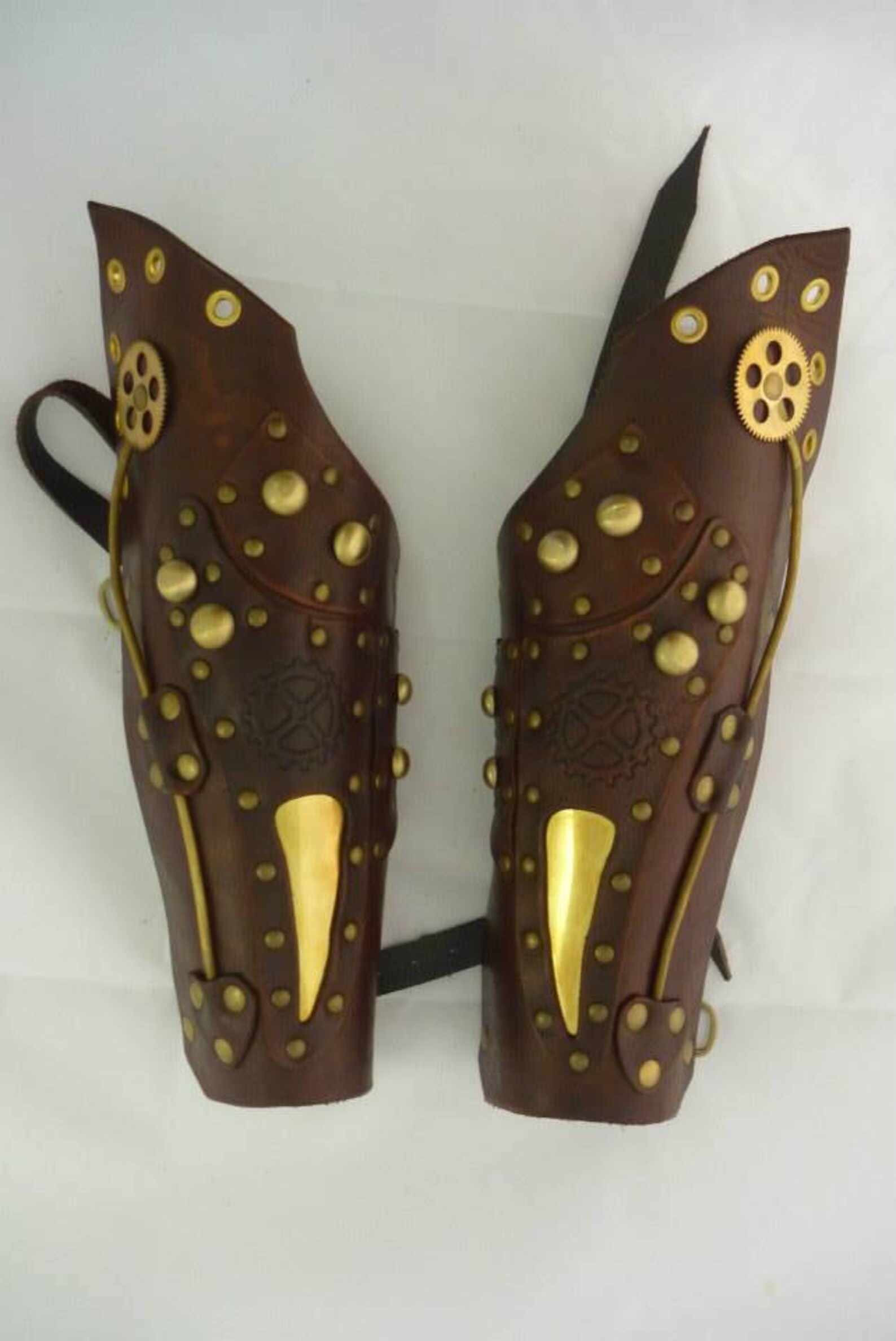Leather Steampunk Bracer - Etsy