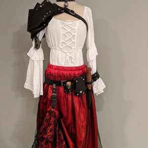 Road Warrior Pauldron Leather Battle Shoulder Armor LARP SCA ...