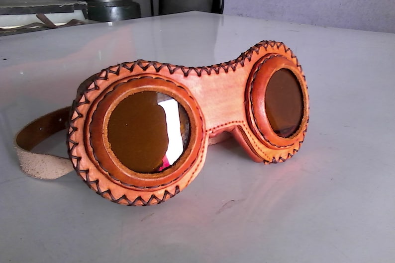Leather Engineer Goggles fits Over Glasses - Etsy