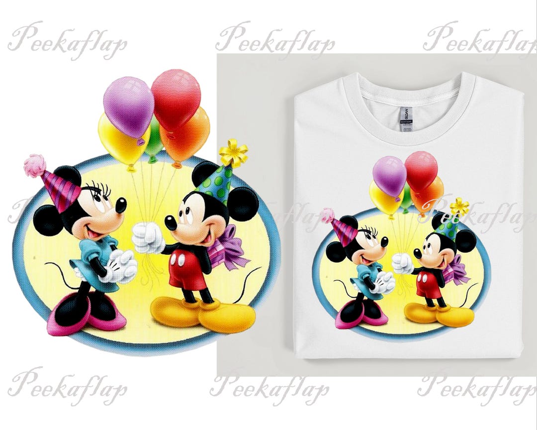 Mickey and Minnie Mouse Happy Birthday PNG: Craft, Cricut, Silhouette ...