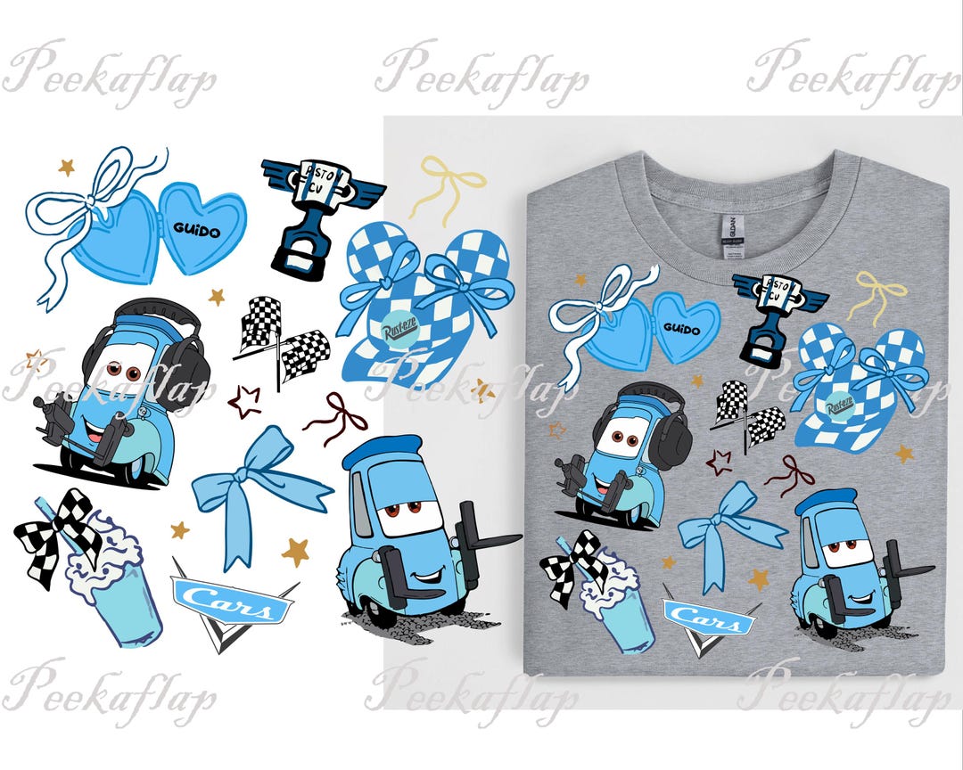 Guido Cars PNG: Birthday Craft Clipart (digital Download PNG) - Etsy