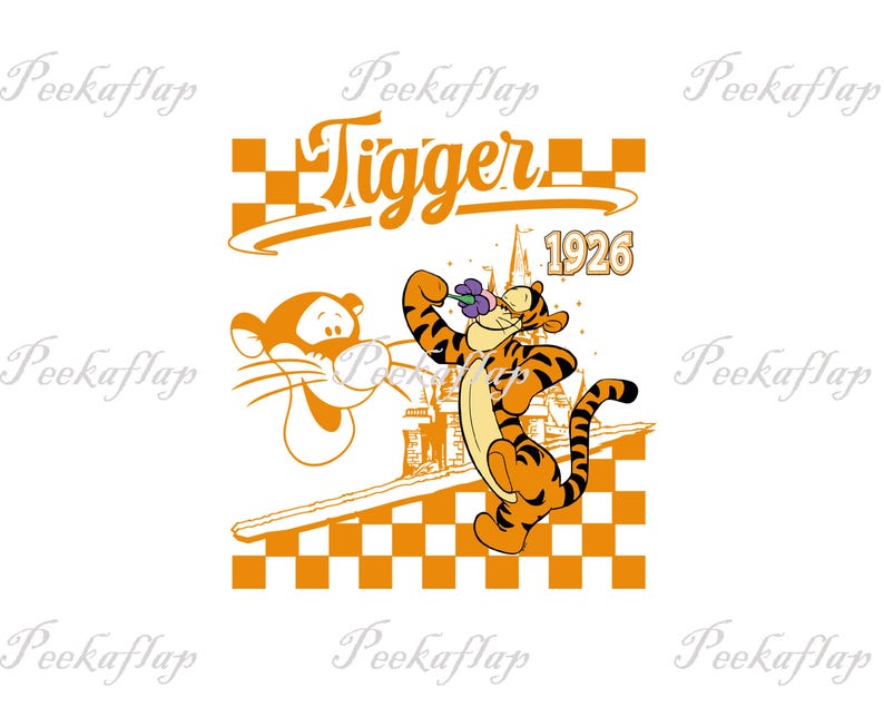 Tigger PNG: Winnie the Pooh Birthday Craft (digital Download) - Etsy
