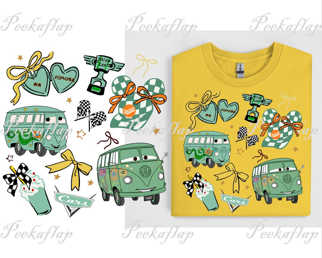 Filmore Cars PNG: Craft & Birthday Design (digital Download) - Etsy