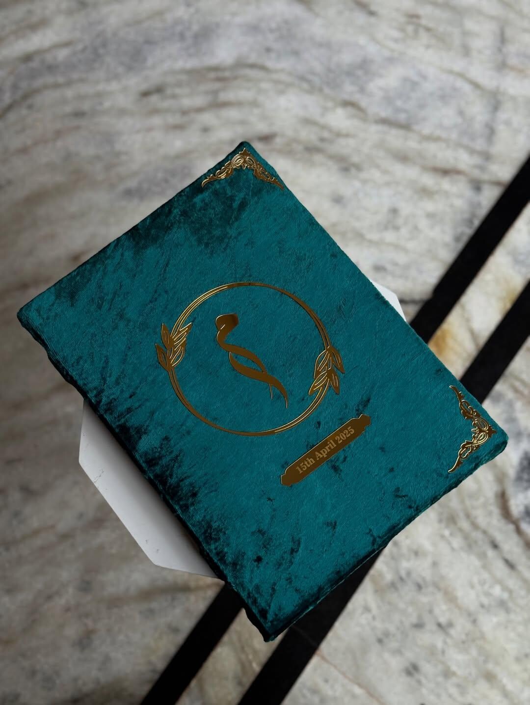 Velvet Nikah Nama Booklet, Custom Islamic Marriage Contract ...