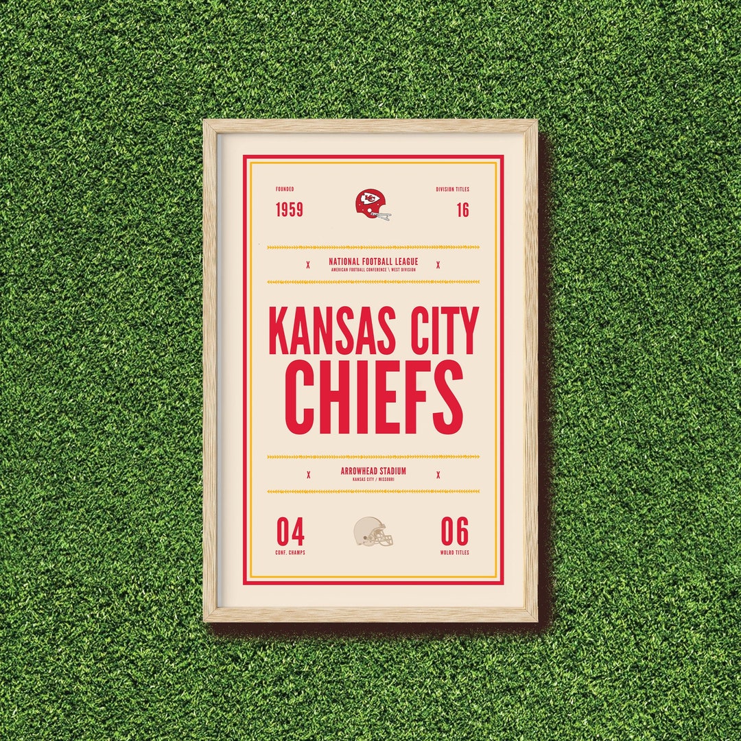 Kansas City Chiefs Wall Art Chiefs Poster Chiefs Printable Chiefs Wall ...