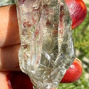 Natural Green Phantom Quartz With Golden Rutile Crystal, Reiki Healing ...