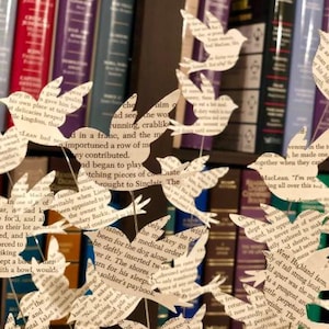 Book Art Sculpture: Handmade Paper Bird Art - Etsy
