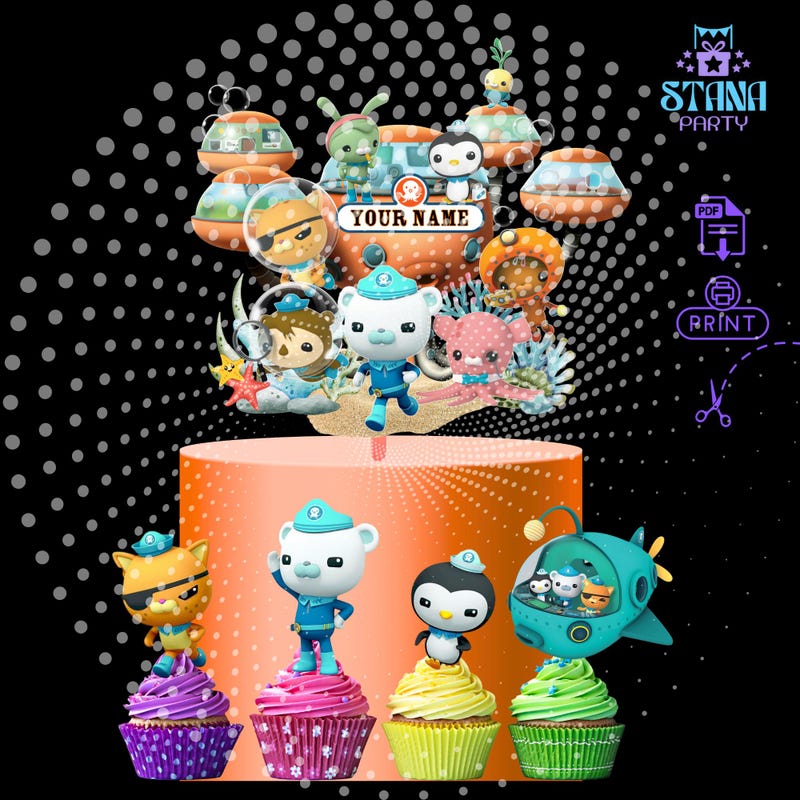 Octonauts Cake Topper - Etsy Australia