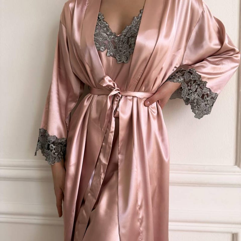 Satin Lingerie Set - Etsy