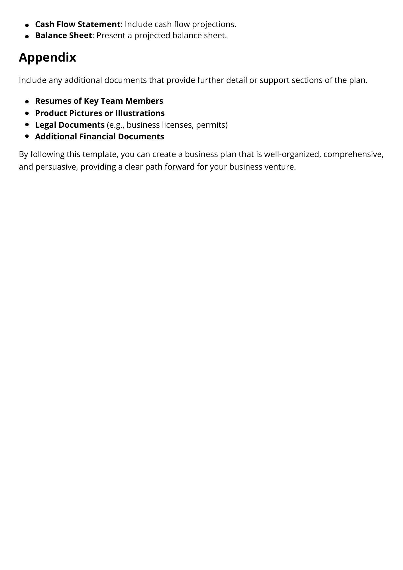 Easy Business Plan Template | Small Business & Startup Planner ...