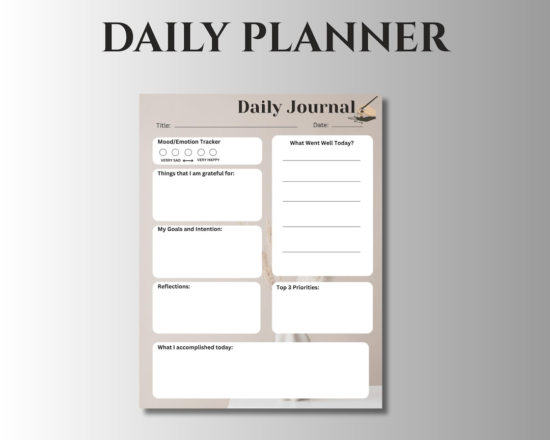 Buy Soft Daily Journal – Student Edition | Gentle Digital Planner for ...