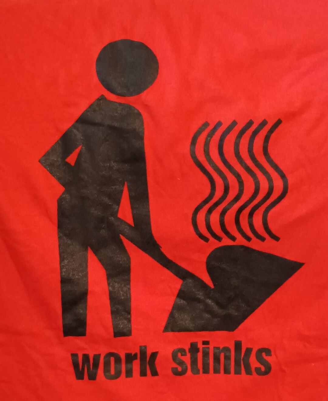 WORK STINKS Tshirt Punk Red IWW Wobblies Union Protest - Etsy