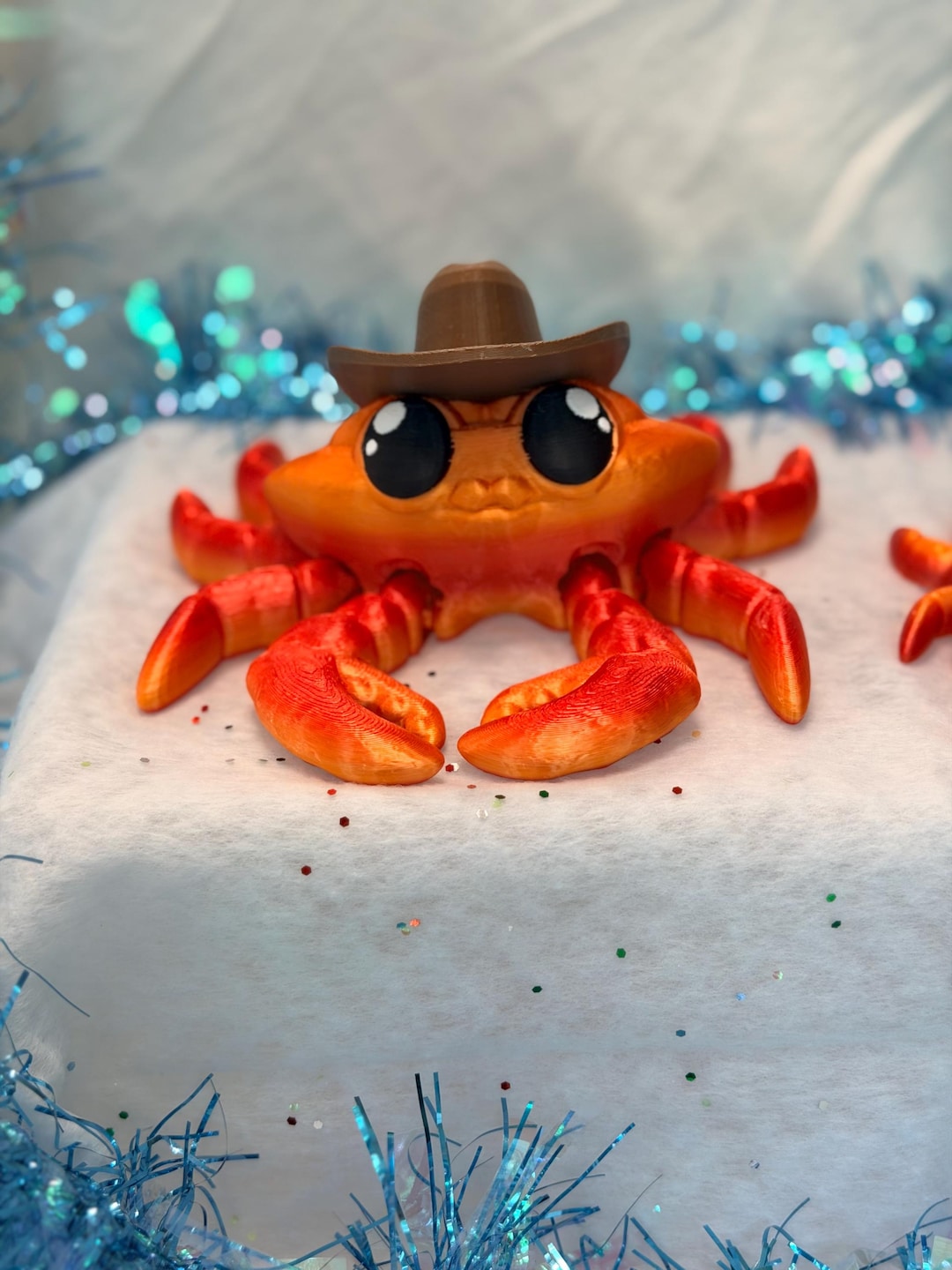 Articulated Cowboy Crab – 3D Printed Poseable Cute Western Crab - Etsy